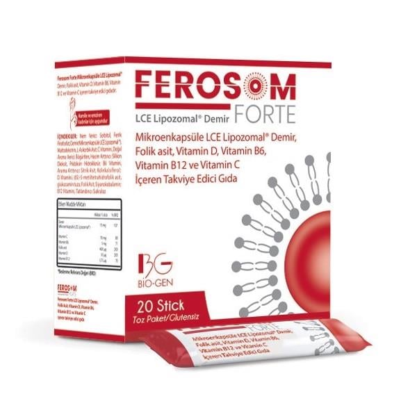 Ferosom Forte Lipozomal Demir 20 Stick