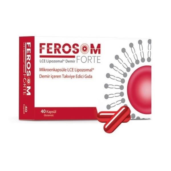 Ferosom Forte Lipozomal Demir 40 Kapsül