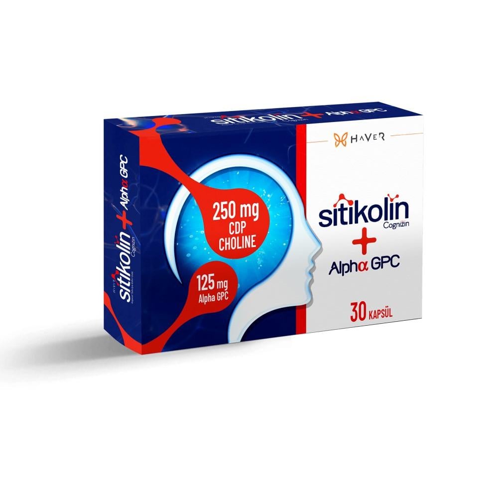 Haver Sitikolin + Alpha GPC 30 Kapsül