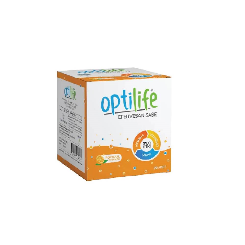 Optilife Vitamin C D3 Çinko 20 Efervesan Tablet
