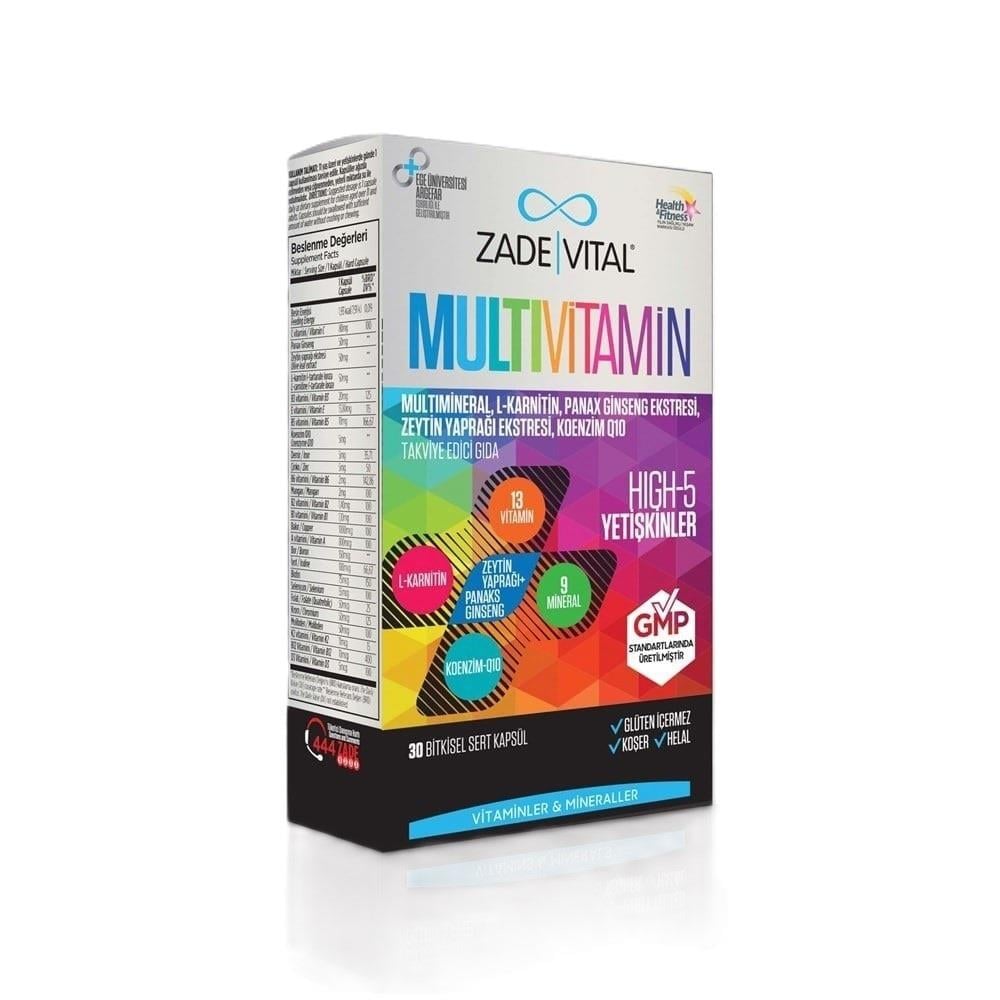 Zade Vital Multivitamin 30 Kapsül