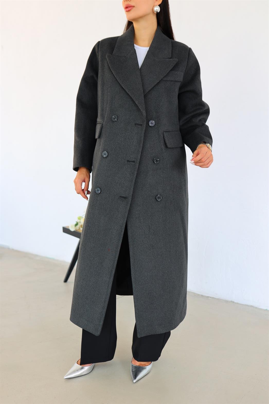 Balıksırtı Model Premium Kaban