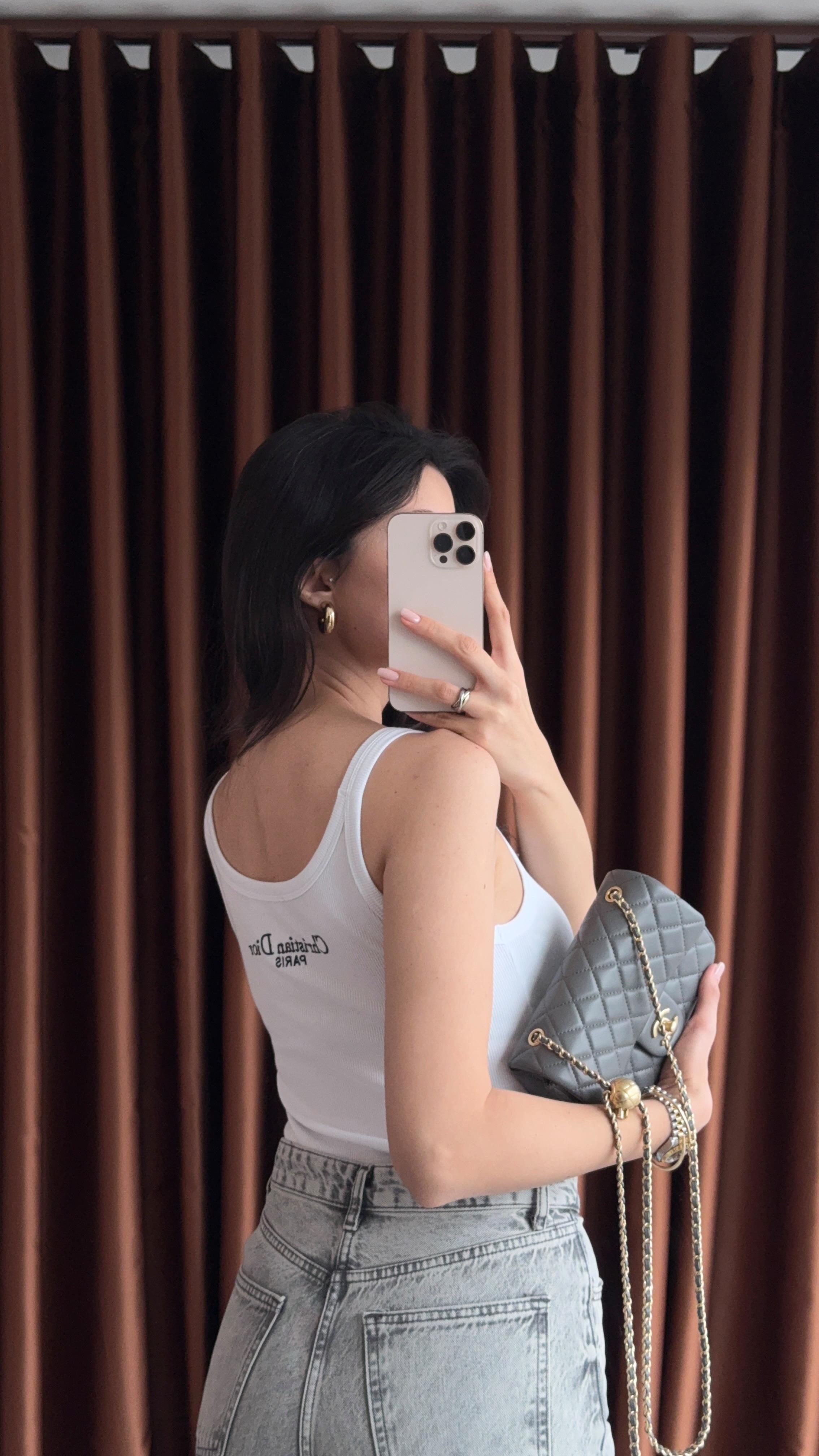 Nakışlı Beyaz Atlet