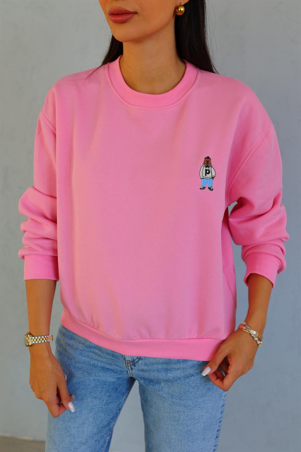 P Bear Pembe Sweat