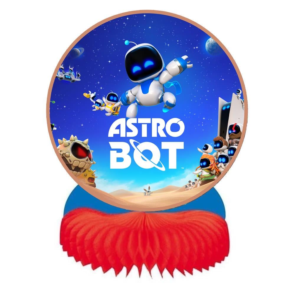Astro Bot Doğum Günü Masa Orta Süsü