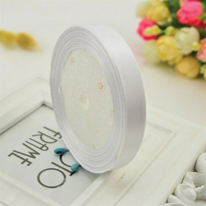 Beyaz Saten Kurdele 10 metre