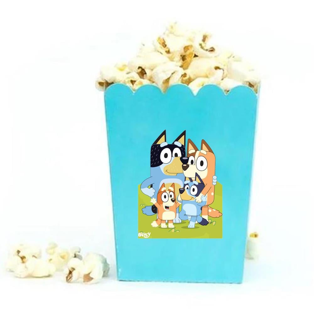 Bluey Temalı Popcorn Mısır Kutusu 5 Adet