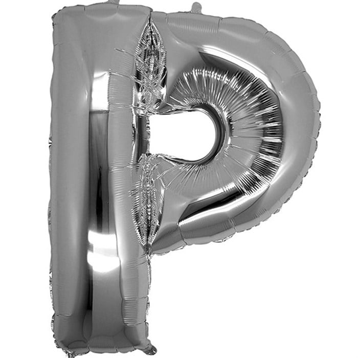 P Harfi Gümüş Folyo Balon 1 Metre En Uygun Fiyata