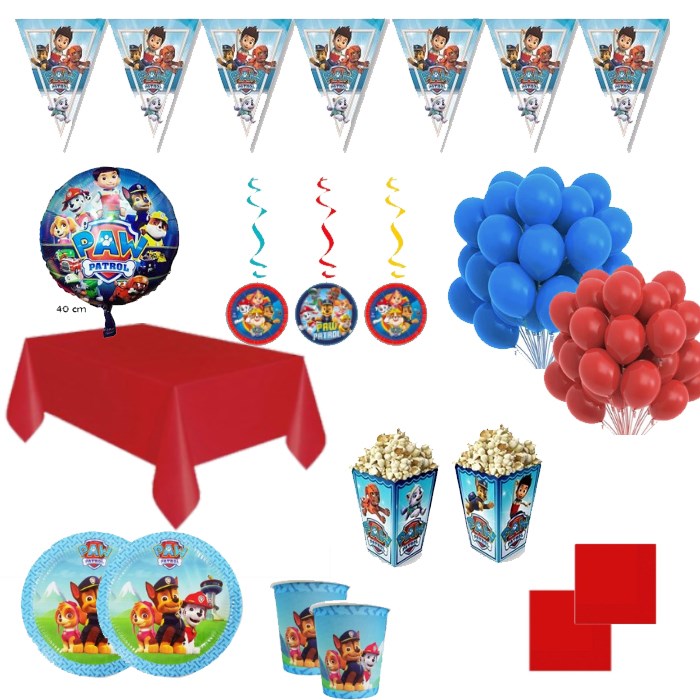 Paw Patrol Lüks Doğum Günü Seti - 8 Kişilik