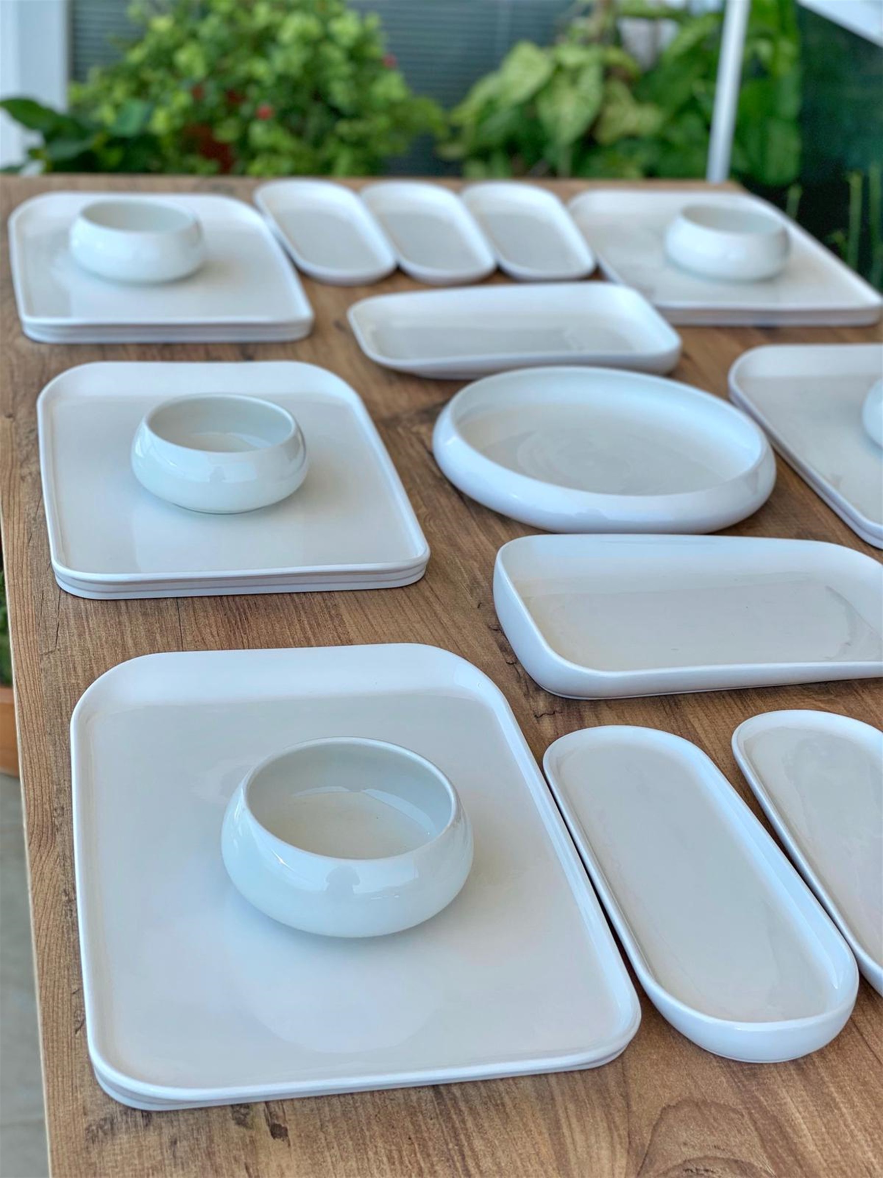 21 Parça 6 kişilik Porselen Yemek Seti