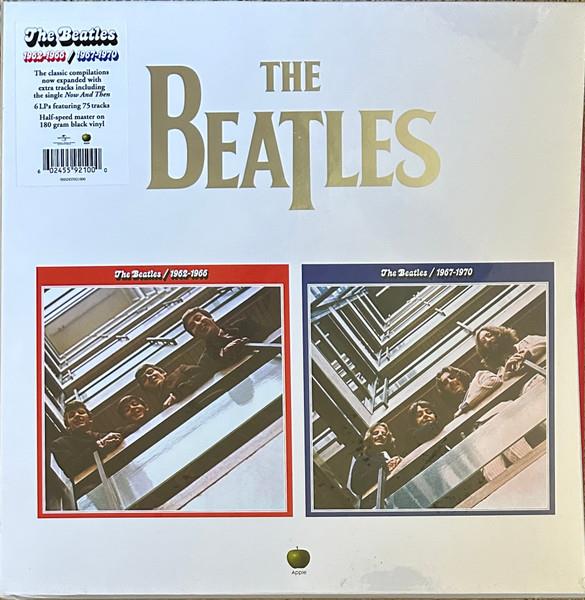THE BEATLES - BLUE ALBUM (1967 / 1970 3 LP) RED ALBUM (1962 / 1966 3 LP) İKİ ALBÜM BİR ARADA BOX ...
