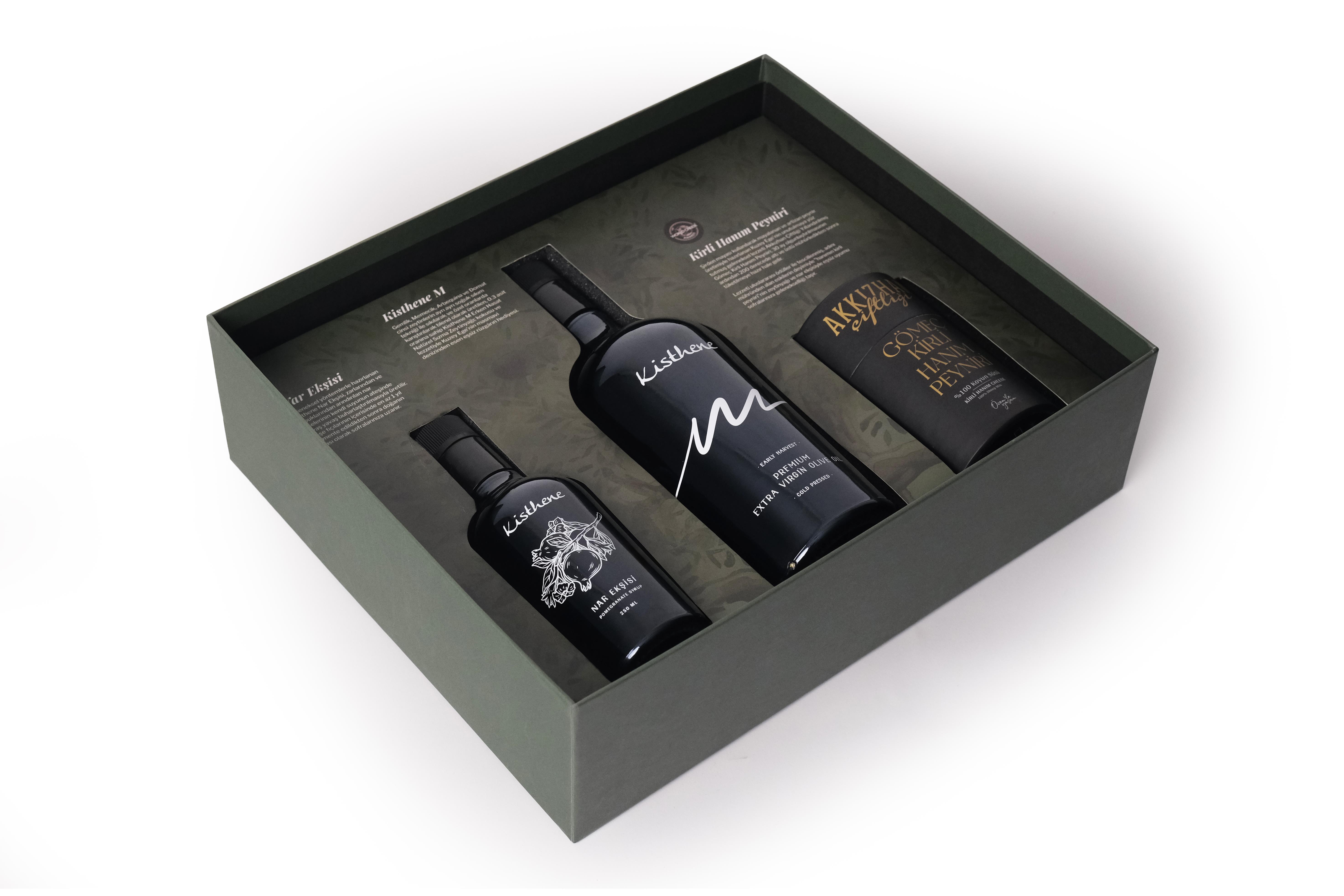 Kisthene Premium Hediyelik Zeytinyağı Kutusu