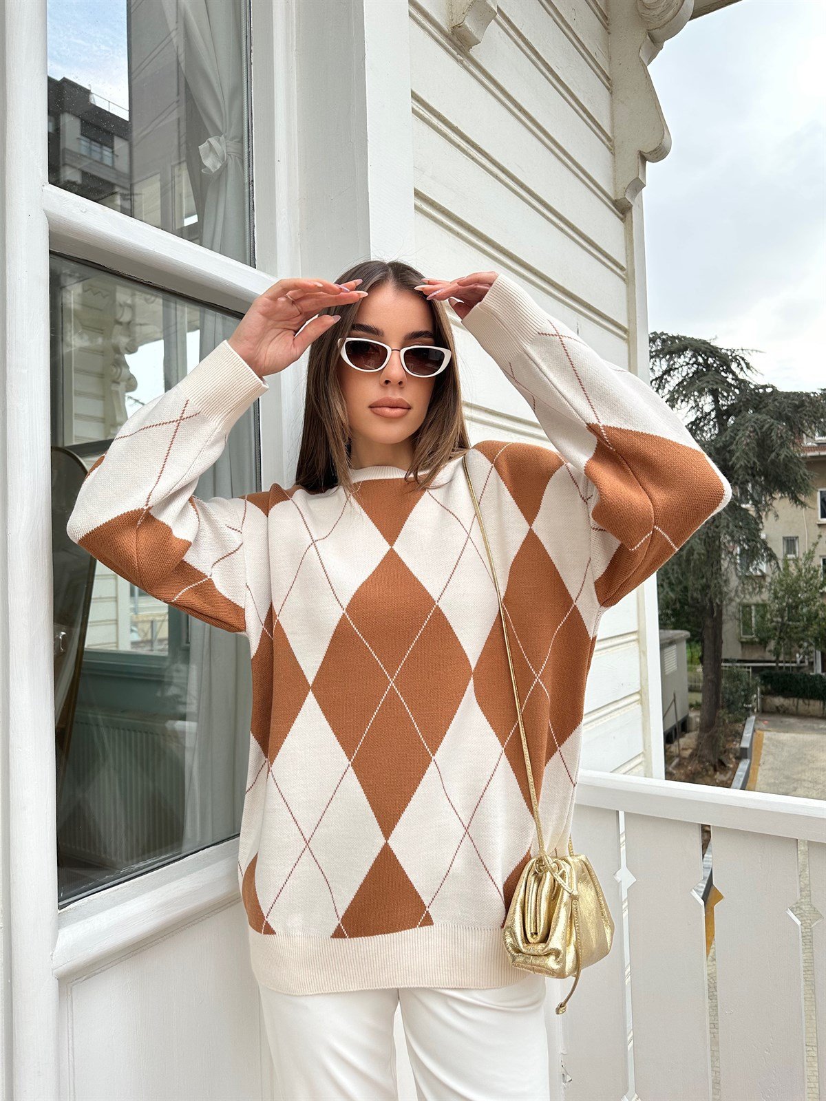 Krem Ekose Desen Kazak - Bolesa Suadiye