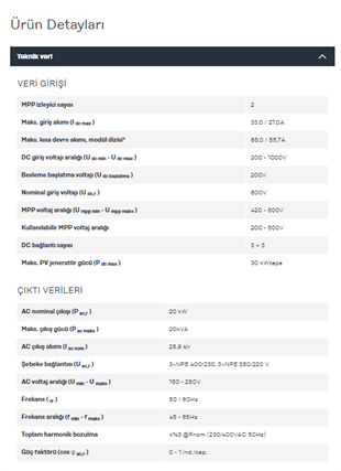 Fronius Symo Advanced 20.-3-M - On Grid İnverter