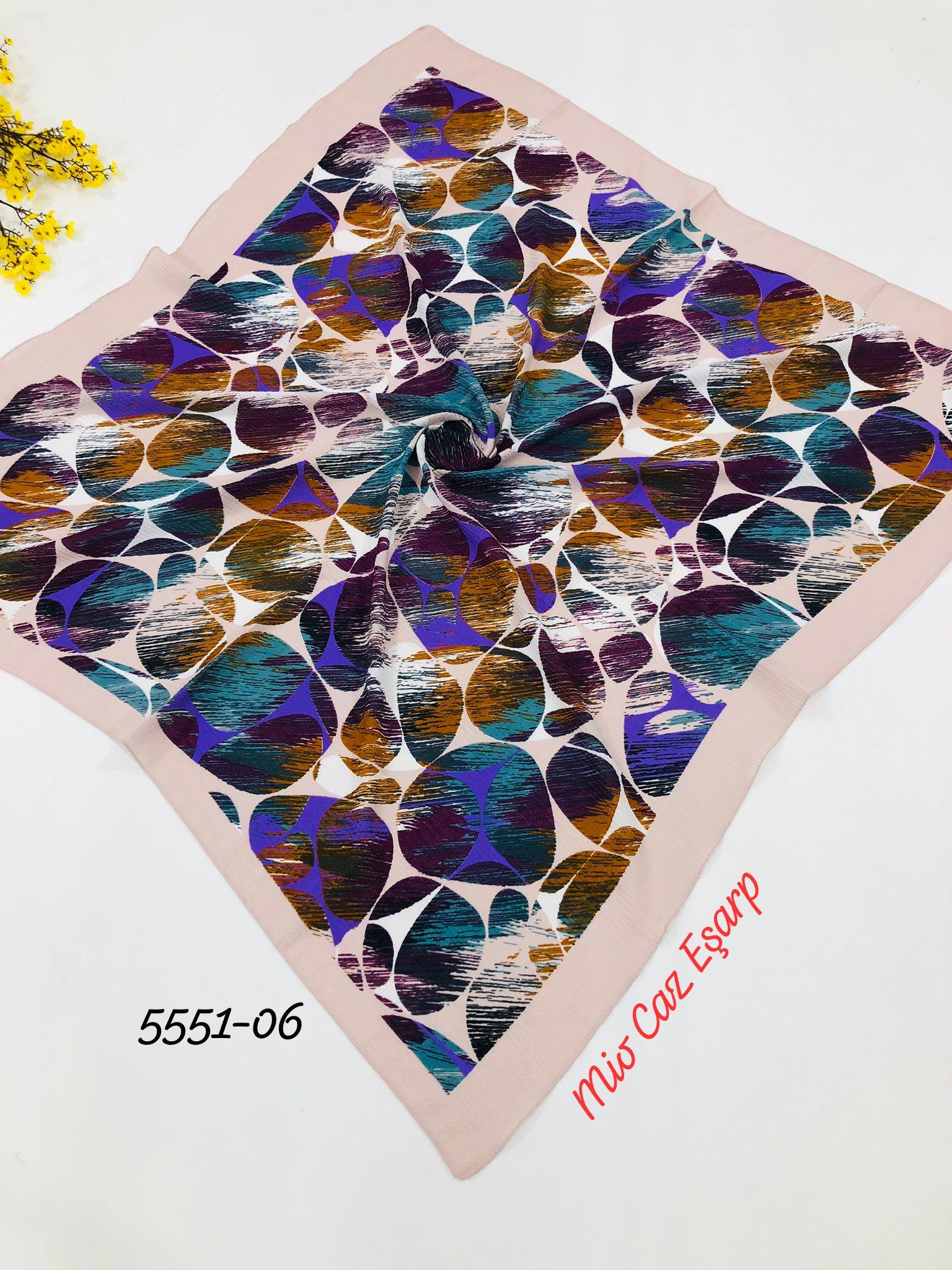 5551 Desenli Mio Caz Eşarp | www.sedeftuhafiye.net