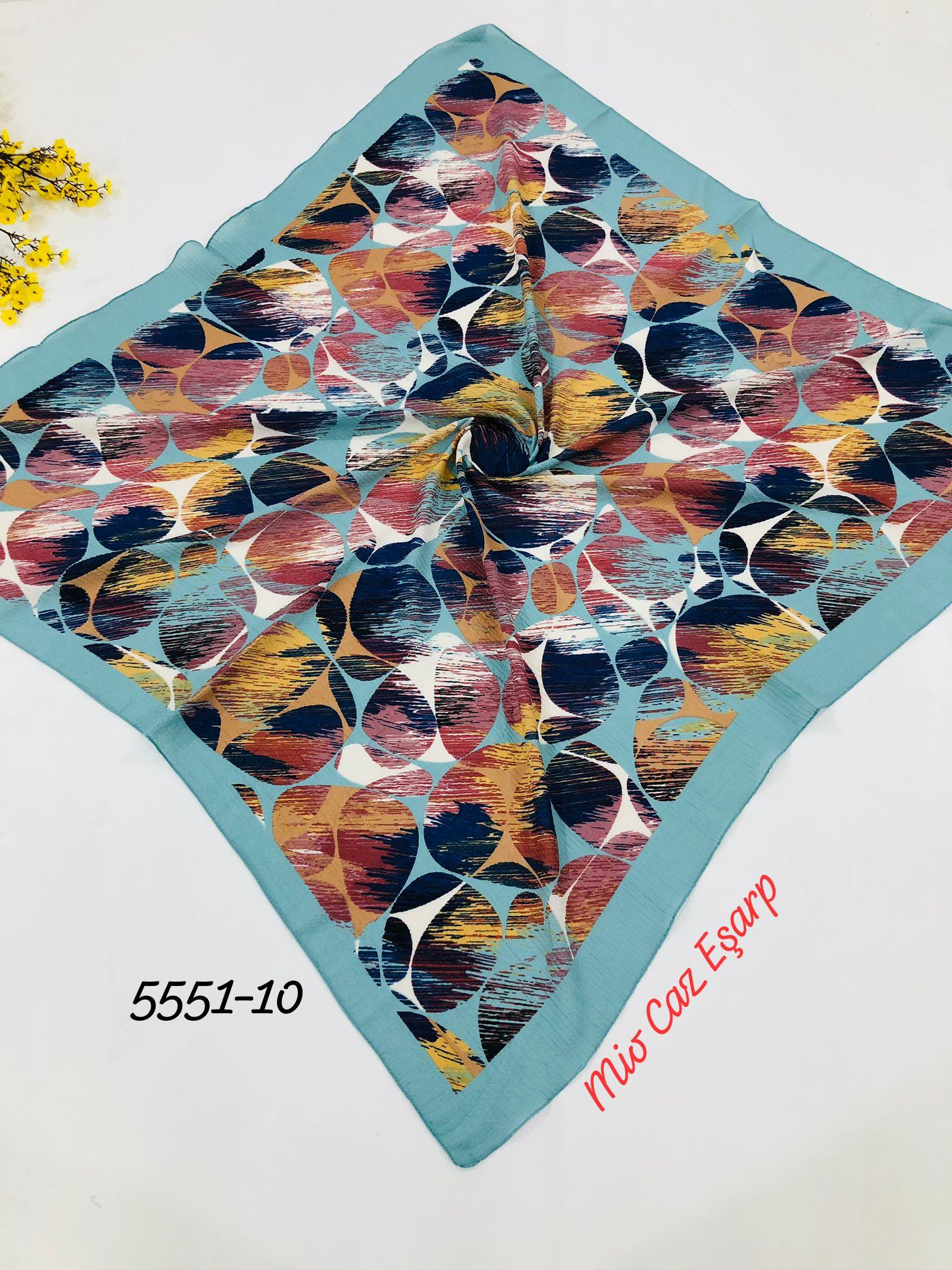 5551 Desenli Mio Caz Eşarp | www.sedeftuhafiye.net