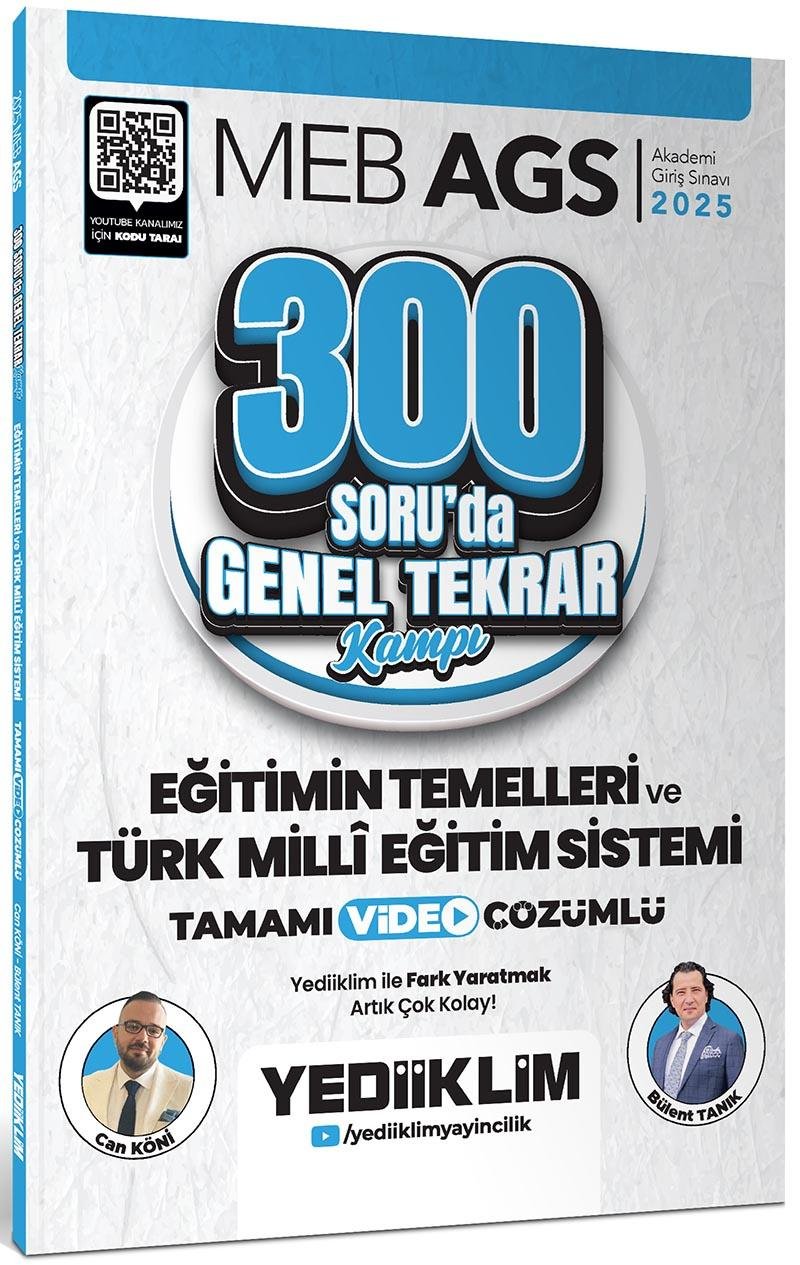 Yediiklim 2025 MEB AGS Eğitimin Temelleri ve Türk Milli Eğitim Sistemi 300 Soruda Tamamı Video ...