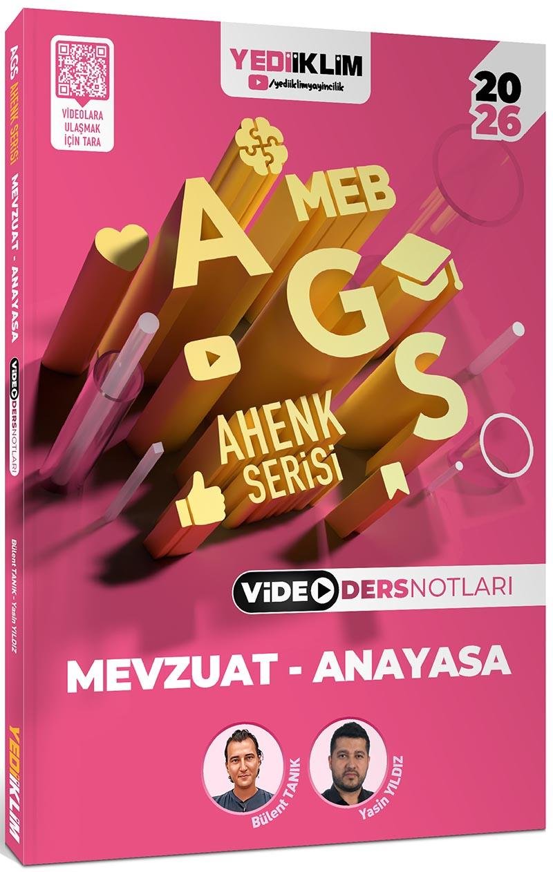 Yediiklim 2026 MEB AGS Ahenk Serisi Mevzuat Anayasa Video Ders Notları