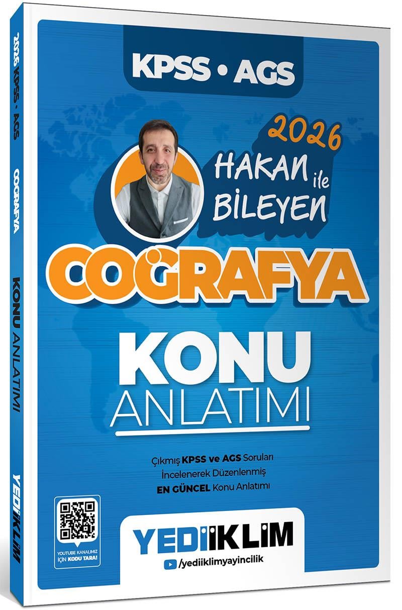 Yediiklim Yayınları 2026 KPSS AGS Coğrafya Konu Anlatımı Hakan Bileyen9786255836700Kelepir Kitap ...