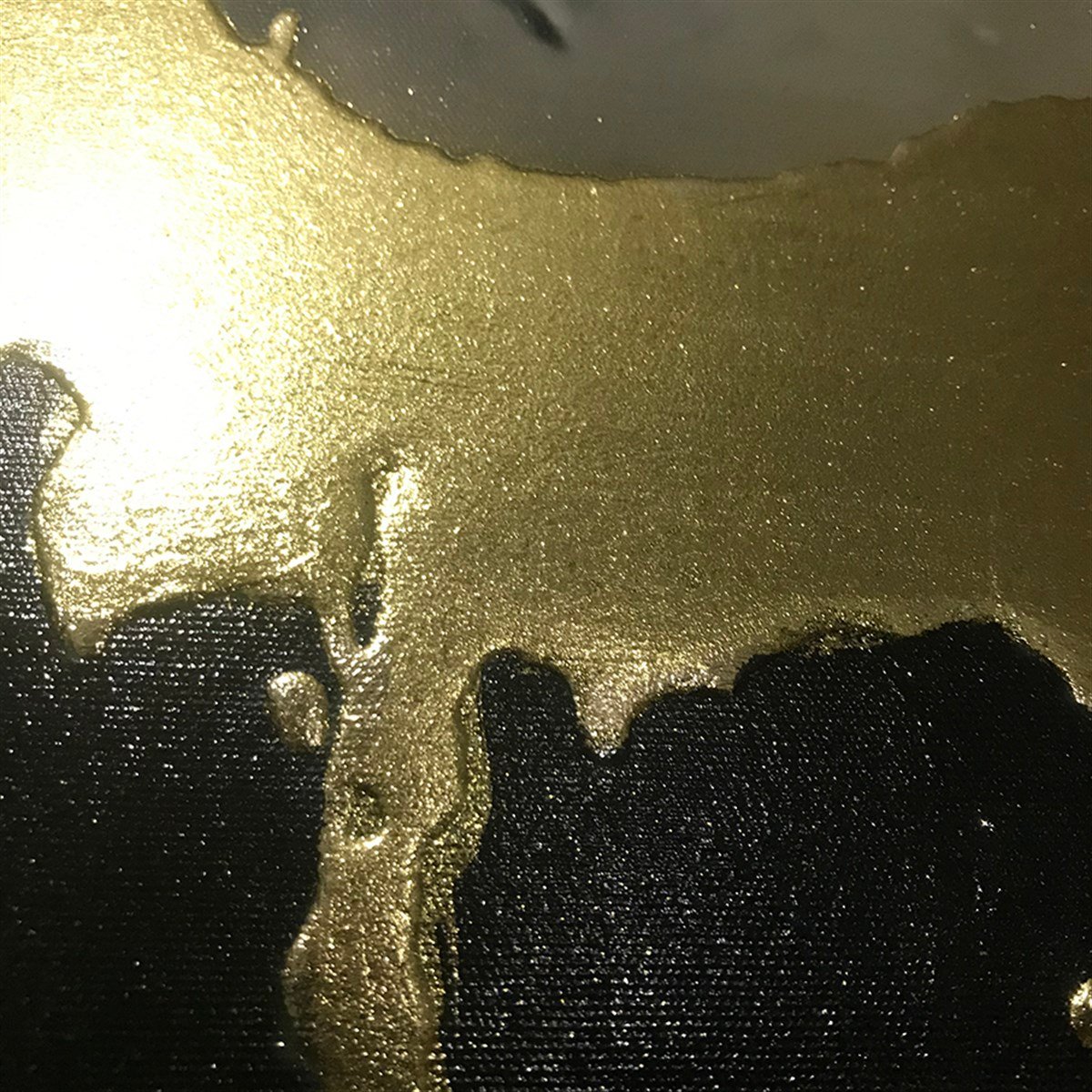 Gerçek Gold Varak İşlemeli Modern Kadın Tablomuz | Dokulu Tablo