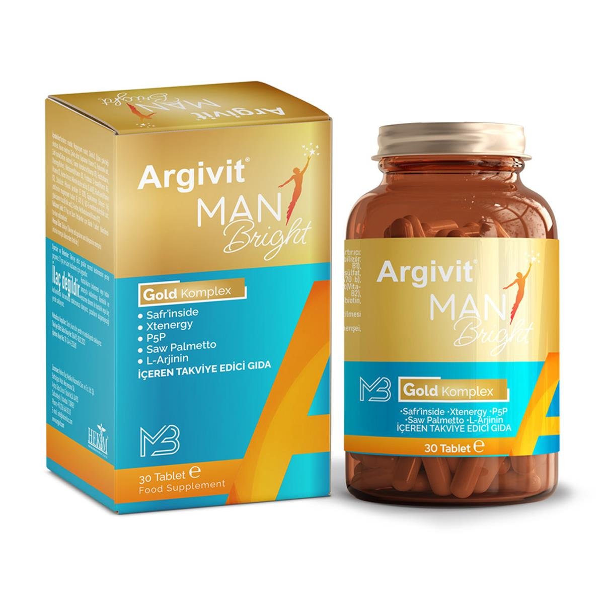 Argivit Man Bright 30 Tablet | Vitamin Dolabı