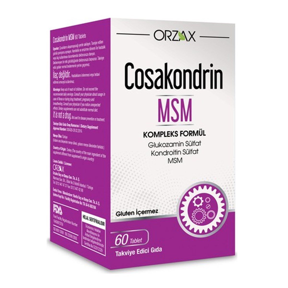 Cosakondrin MSM 60 Tablet | Vitamin Dolabı