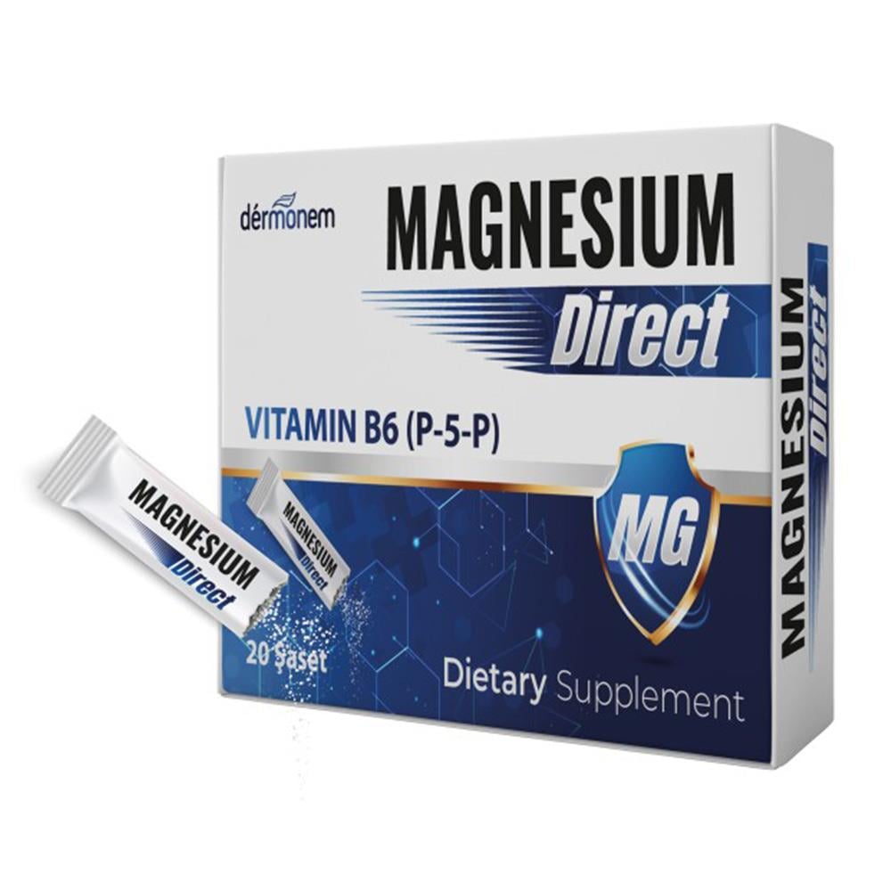 Dermonem Magnezyum Direct 20 Şase | Vitamin Dolabı