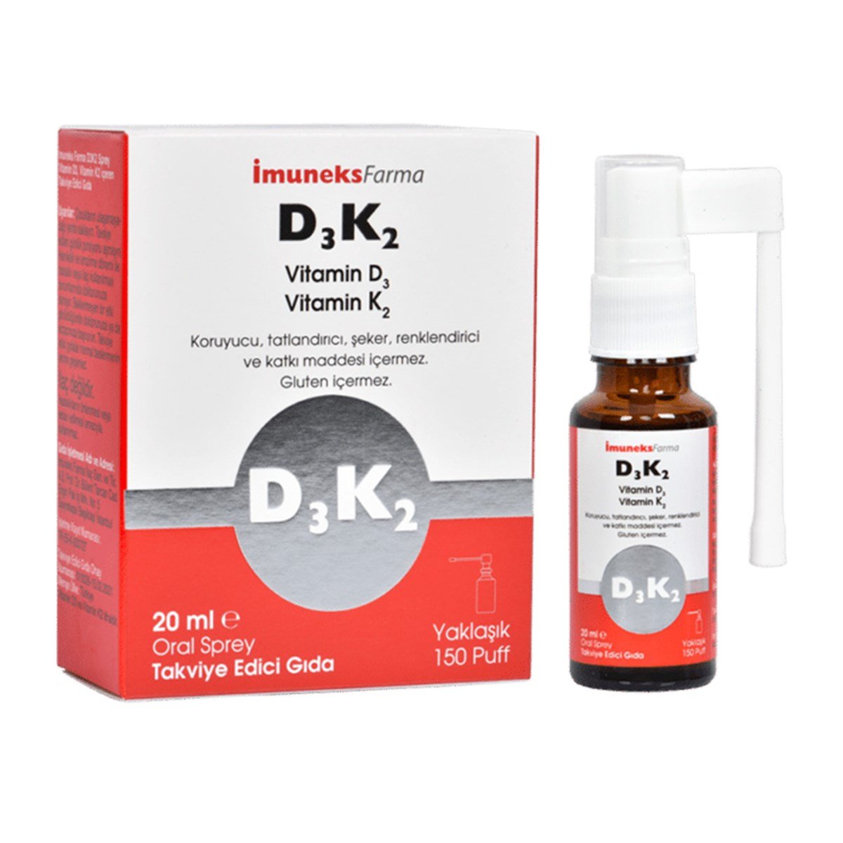 İmuneks Farma D3K2 Oral Sprey 20 ml | Vitamin Dolabı