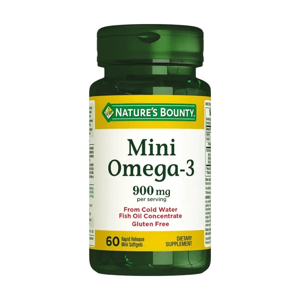 Nature's Bounty Mini Omega 3 900 mg 60 Kapsül | Vitamin Dolabı