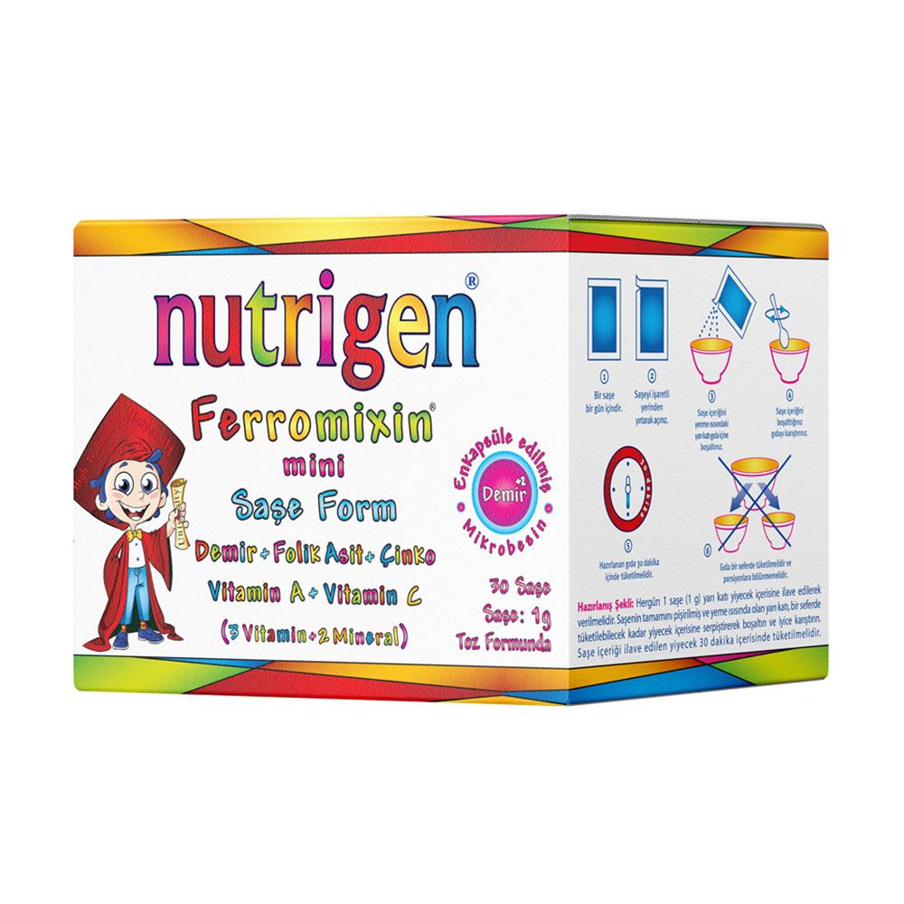 Nutrigen Ferromixin Mini 30 Saşe | Vitamin Dolabı