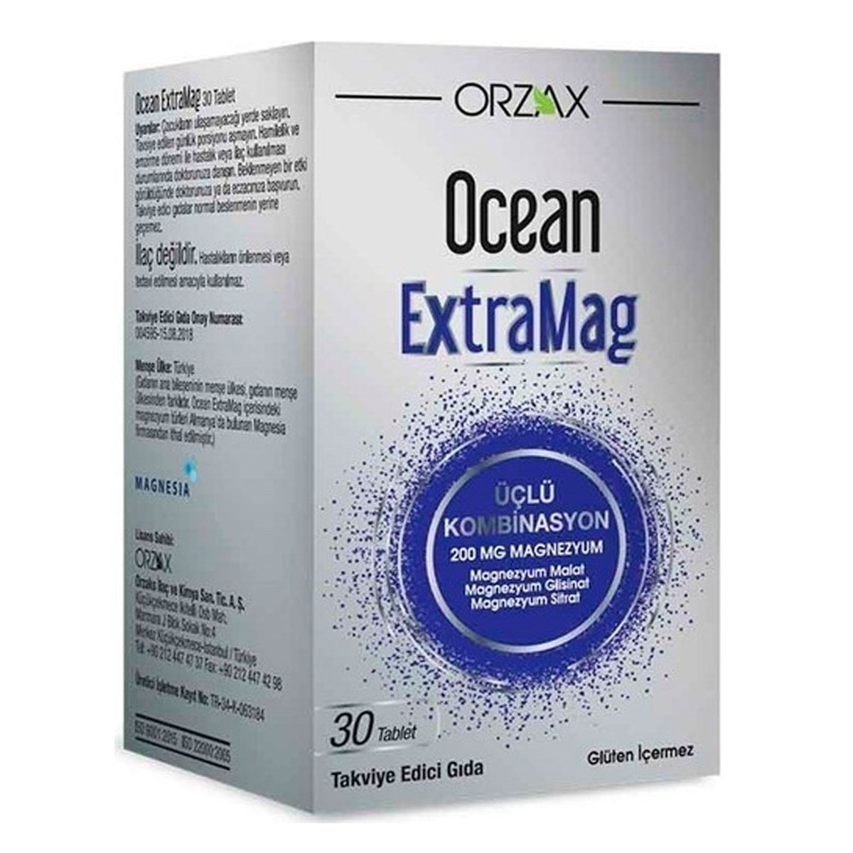 Ocean Extramag 30 Tablet Magnezyum | Vitamin Dolabı