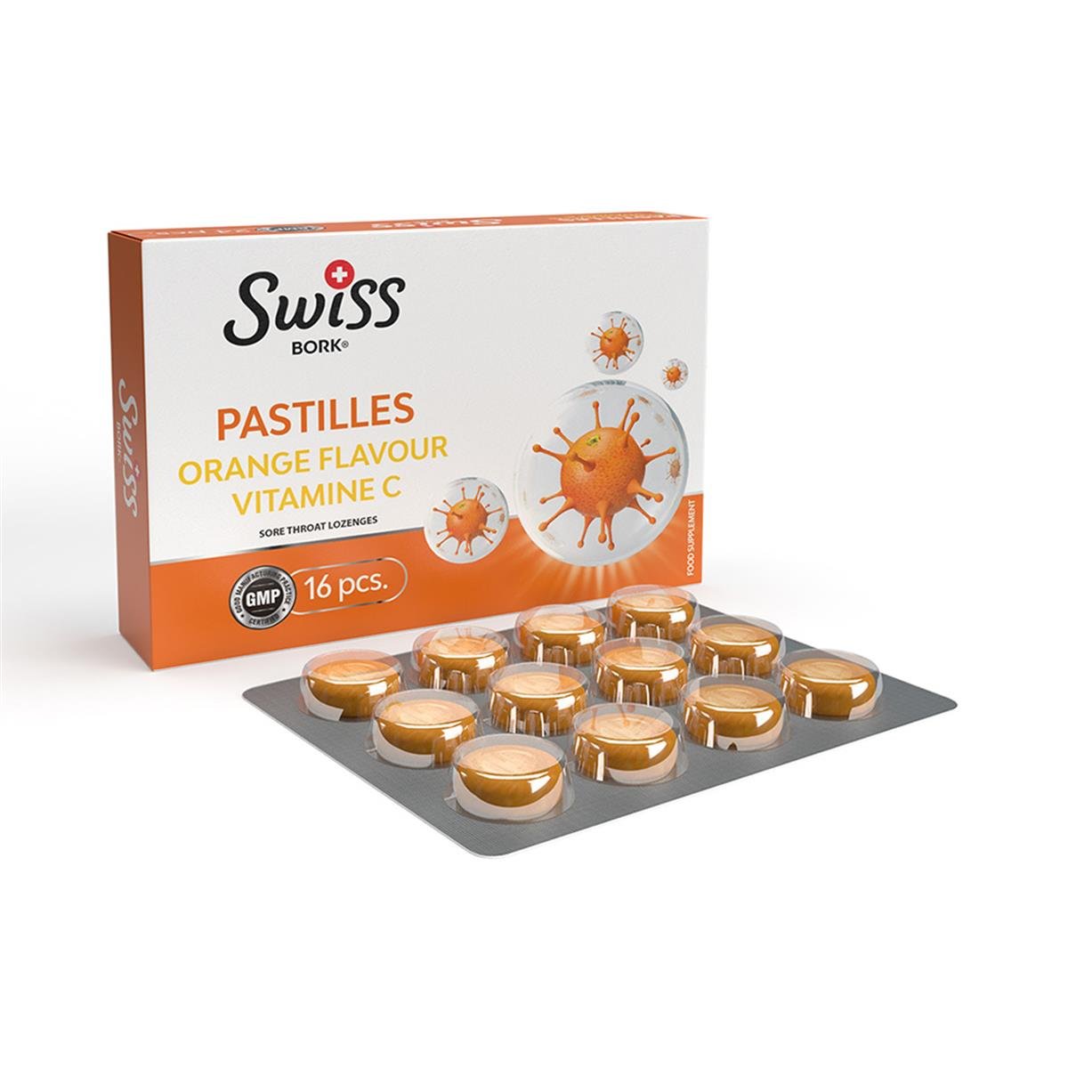 Swiss Bork Portakal Vitamin C 16 Pastil | Vitamin Dolabı