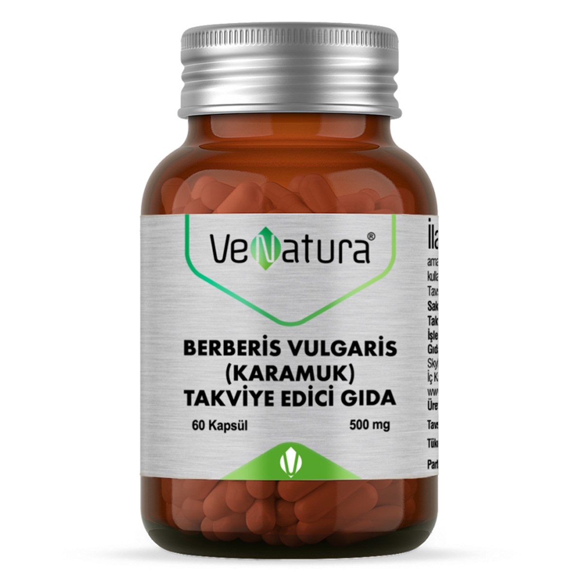 VeNatura Berberis Vulgaris (Karamuk) 500 mg 60 Kapsül | Vitamin Dolabı