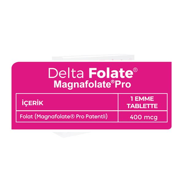 Delta Folate 60 Tablet | Vitamin Dolabı