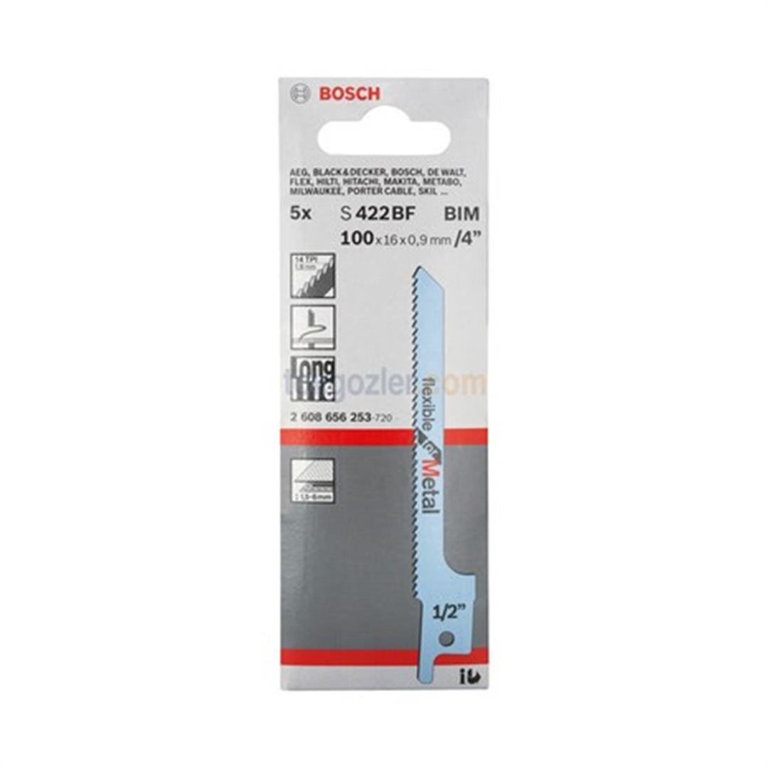 Bosch S 422 BF Flexible for Metal 5'li Metal Tilki Kuyruğu Testere ...