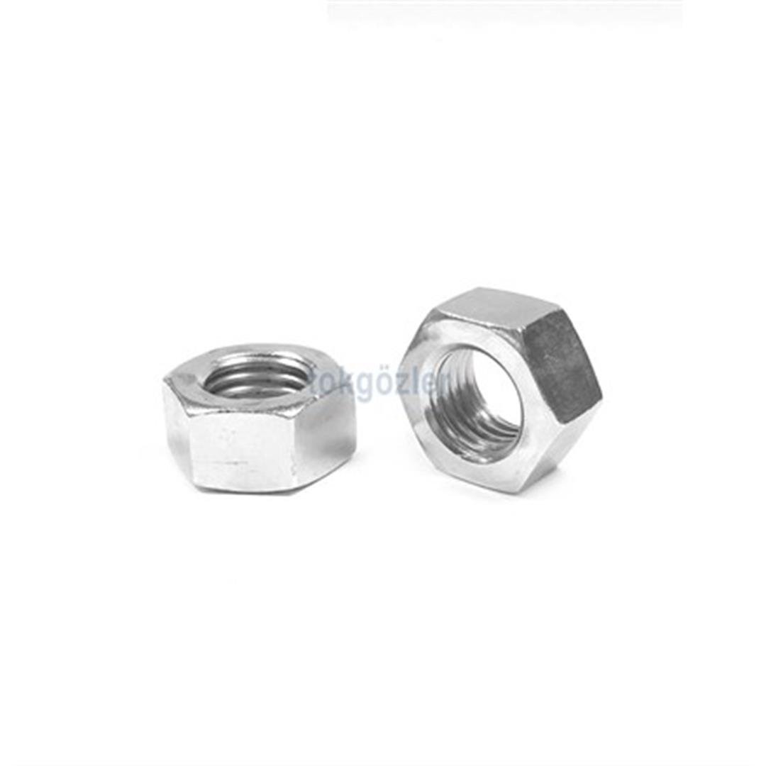 M20 DIN 934 AKB (Altı Köşe Başlı) Çelik Somun Beyaz Fiyatı