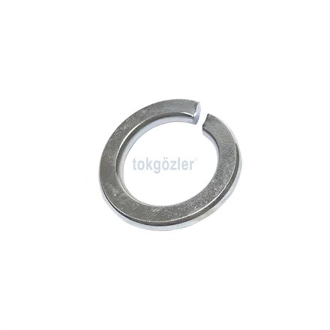 M22 DIN 127 1. Kalite Yaylı Rondela Beyaz