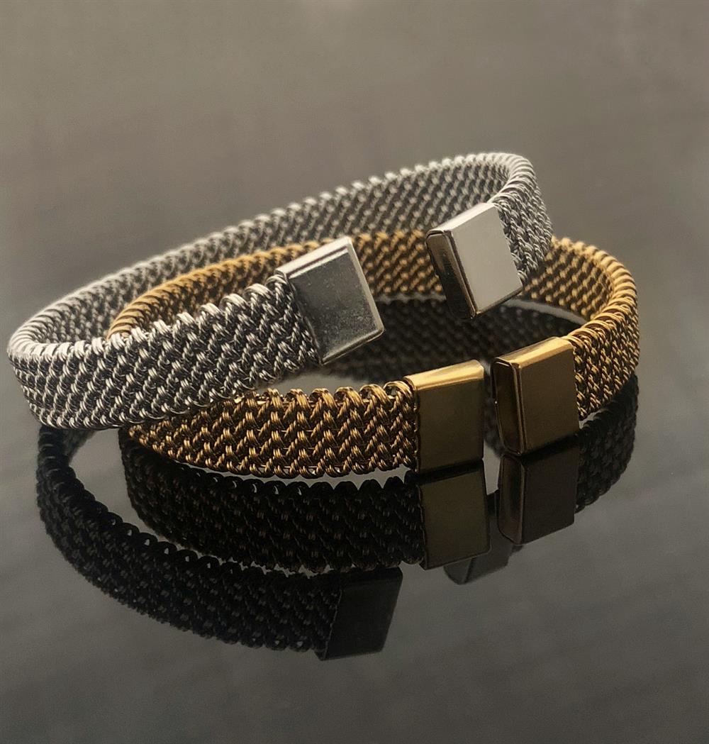 HASIR MODEL ERKEK ÇELİK KELEPÇE - Toptan Takı