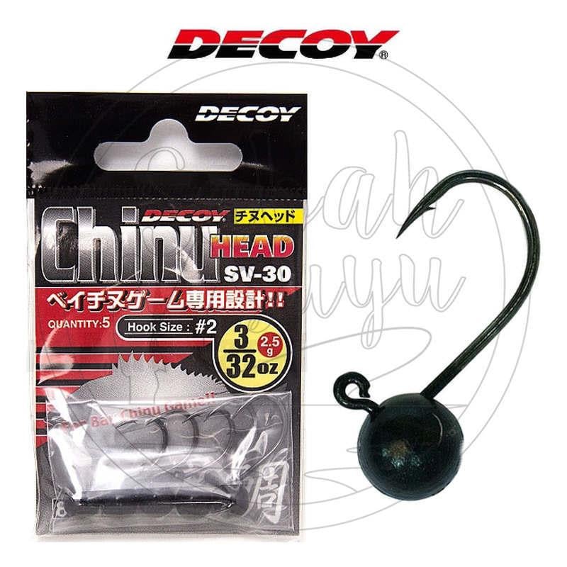 Decoy Chinu JH SV-30 Jighead 2.5 gr #2 Siyah
