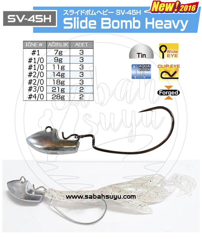 Decoy Slide Bomb Heavy SV-45H Hareketli Jighead 28 gr