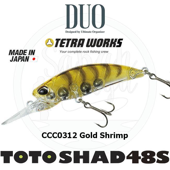 Duo Tetra Works Toto Shad 48S CCC0312 Gold Shrimp