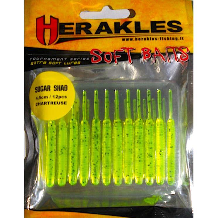 Herakles Sugar Shad Silikon 4.5 cm Chartreuse