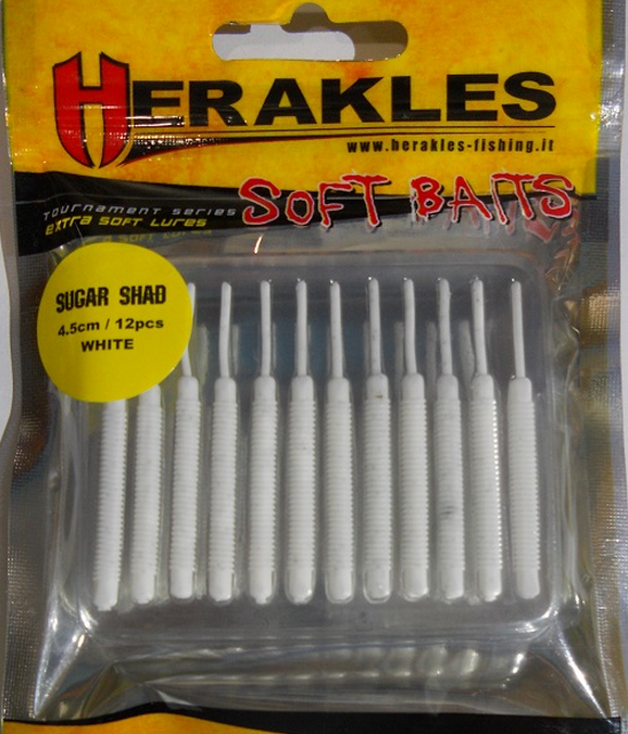 Herakles Sugar Shad Silikon 4.5 cm White