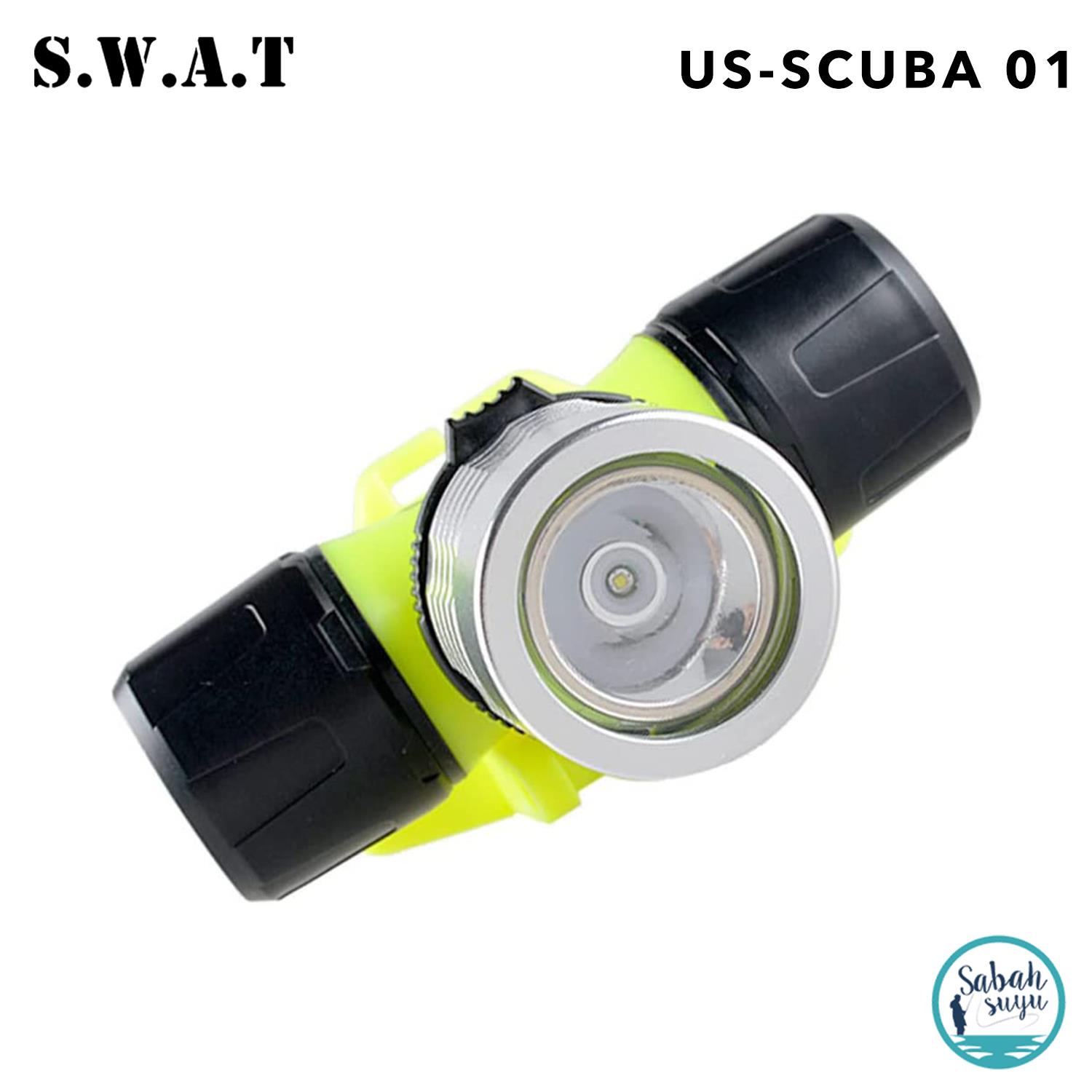 SWAT US-Scuba 01 3.7V Şarjlı Su Altı Kafa Lambası
