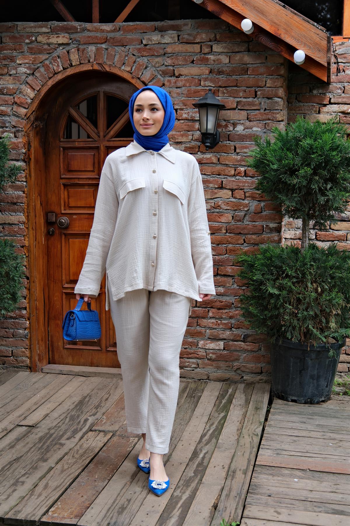 CEP DETAYLI TAKIM KREM