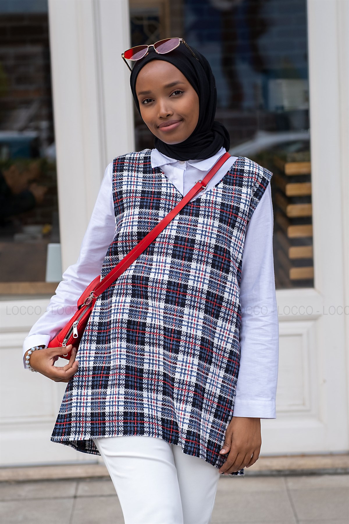 EKOSE DESEN SUVETER MAVI