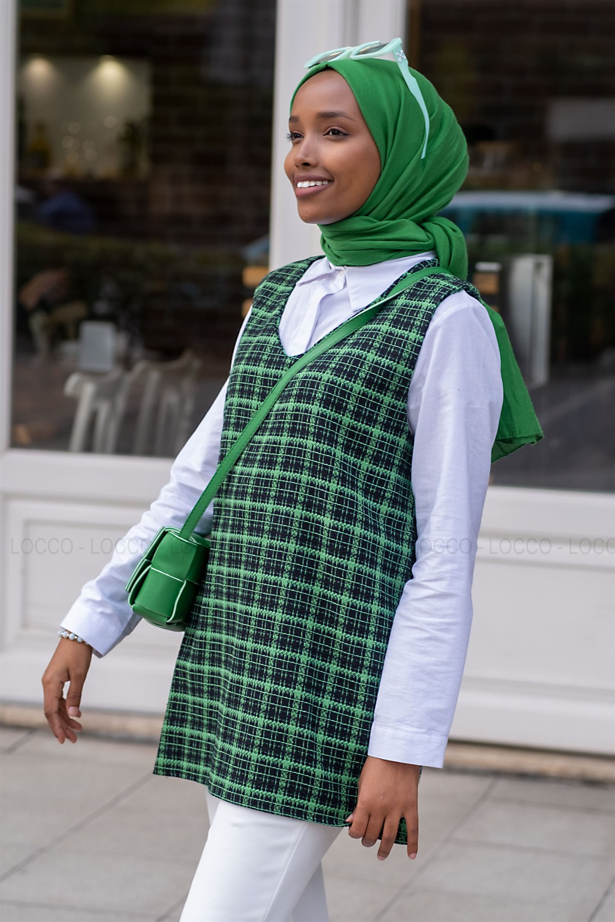 EKOSE DESEN SUVETER YESIL