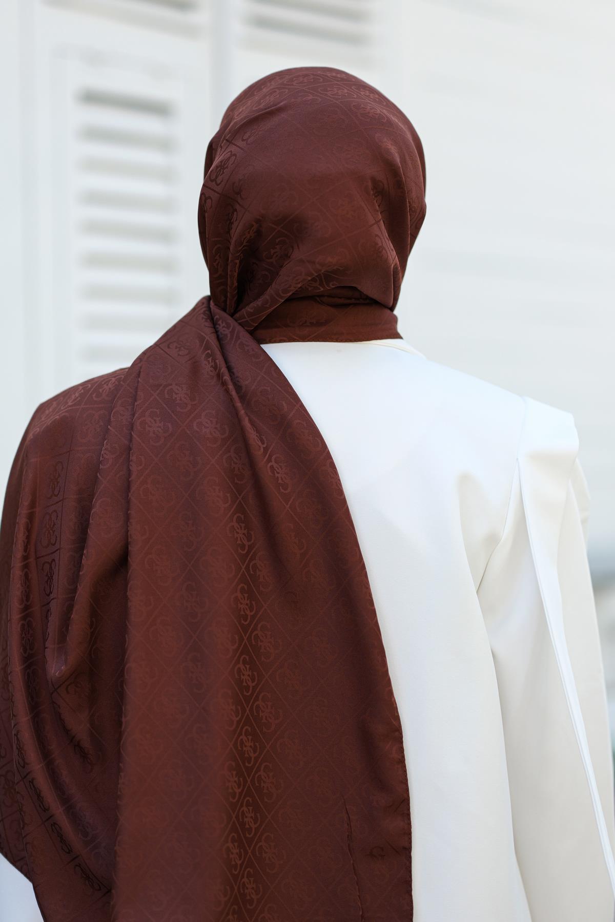 Monogram Jakar Şal Koyu Kahve