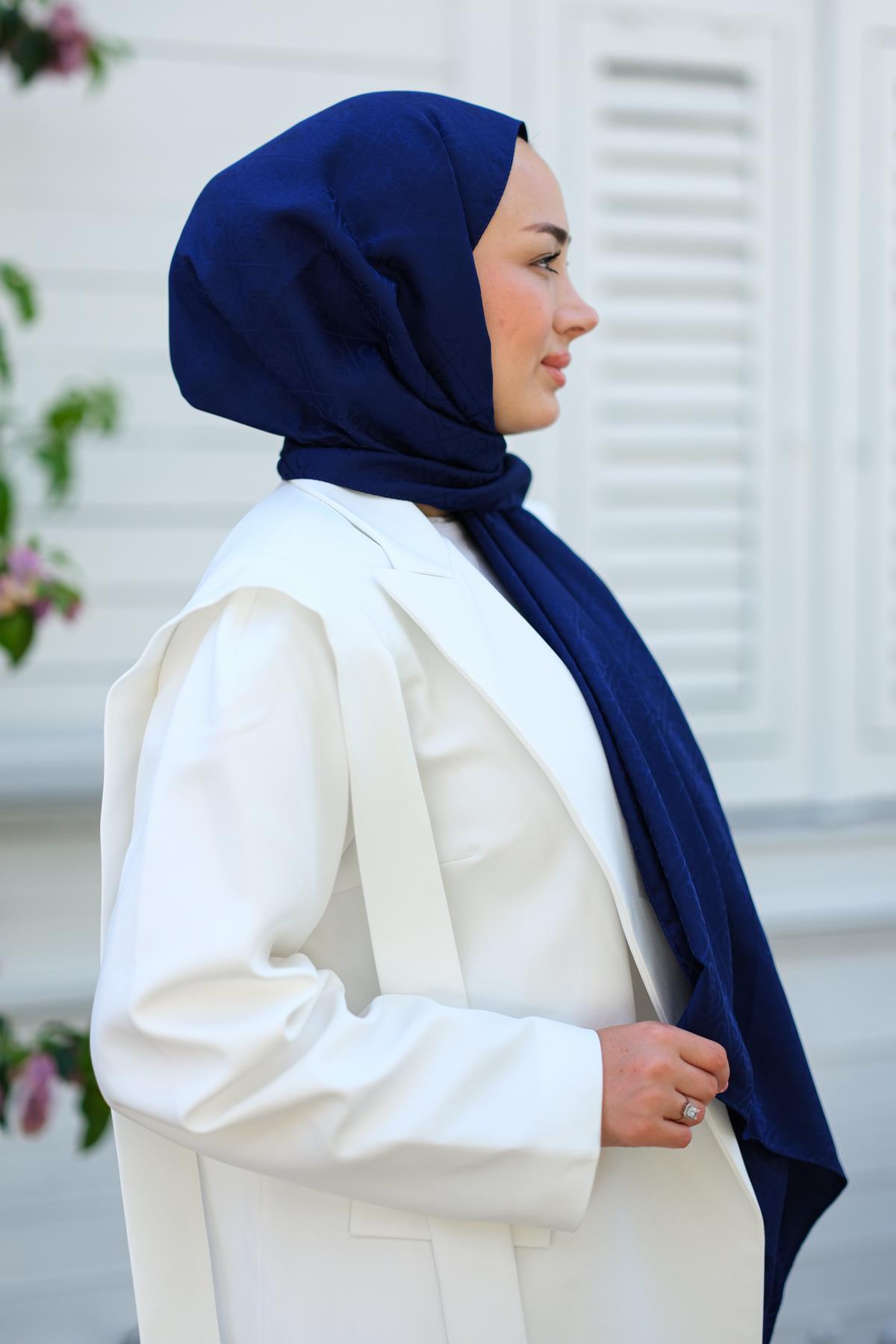 Monogram Jakar Şal Lacivert