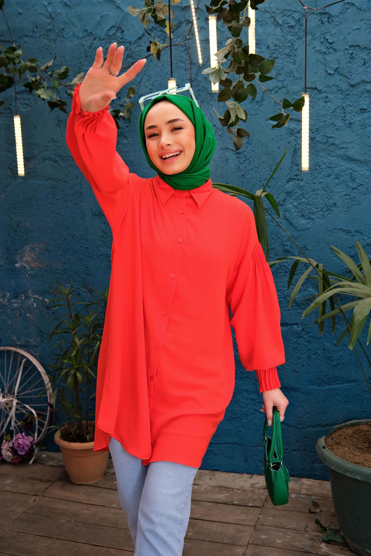 OMUZ VE KOL NERVULLU GOMLEK NAR CICEGI